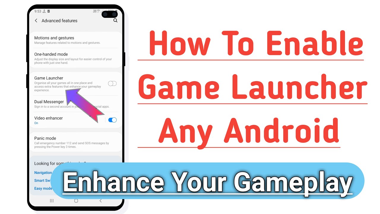 How To Enable Game Launcher in Any Android Devices ! Enhancer Your ...