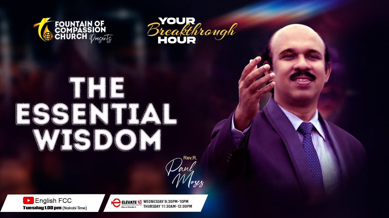 The Essential Wisdom | English Service | Rev. R. Paul Moses | 26.01.2025 - YouTube