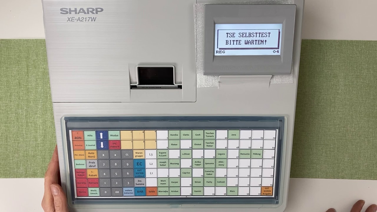 Sharp XE-A217 Allgemeine Bedienung und Registrierung - YouTube