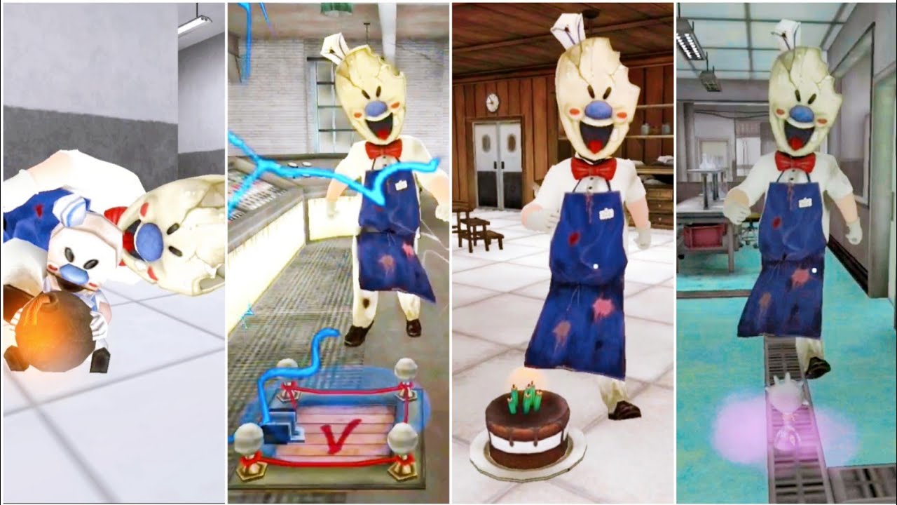 Ice Scream 4 5 6 7 Rod Vs All Type Of Bomb Traps - YouTube