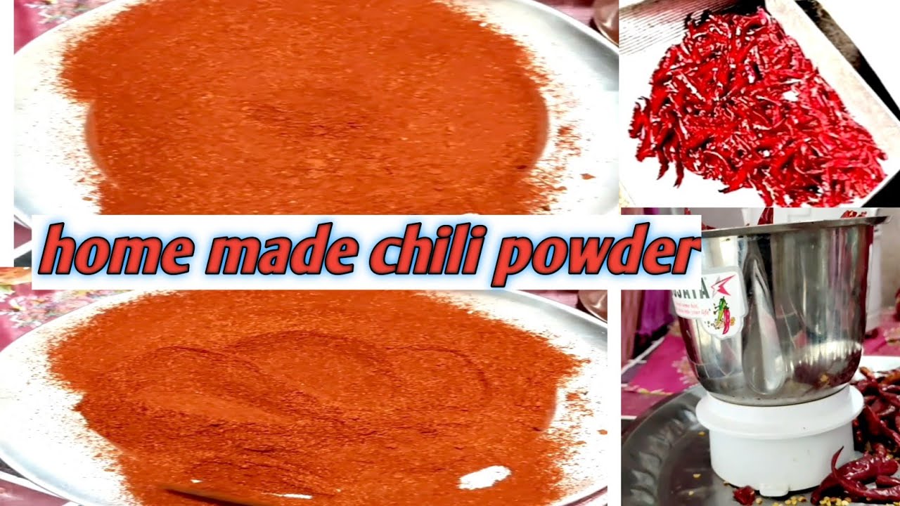 बाजार के मिलावटी मसाले से बचिये।Easy Home Made Chili🌶Power, Chili ...