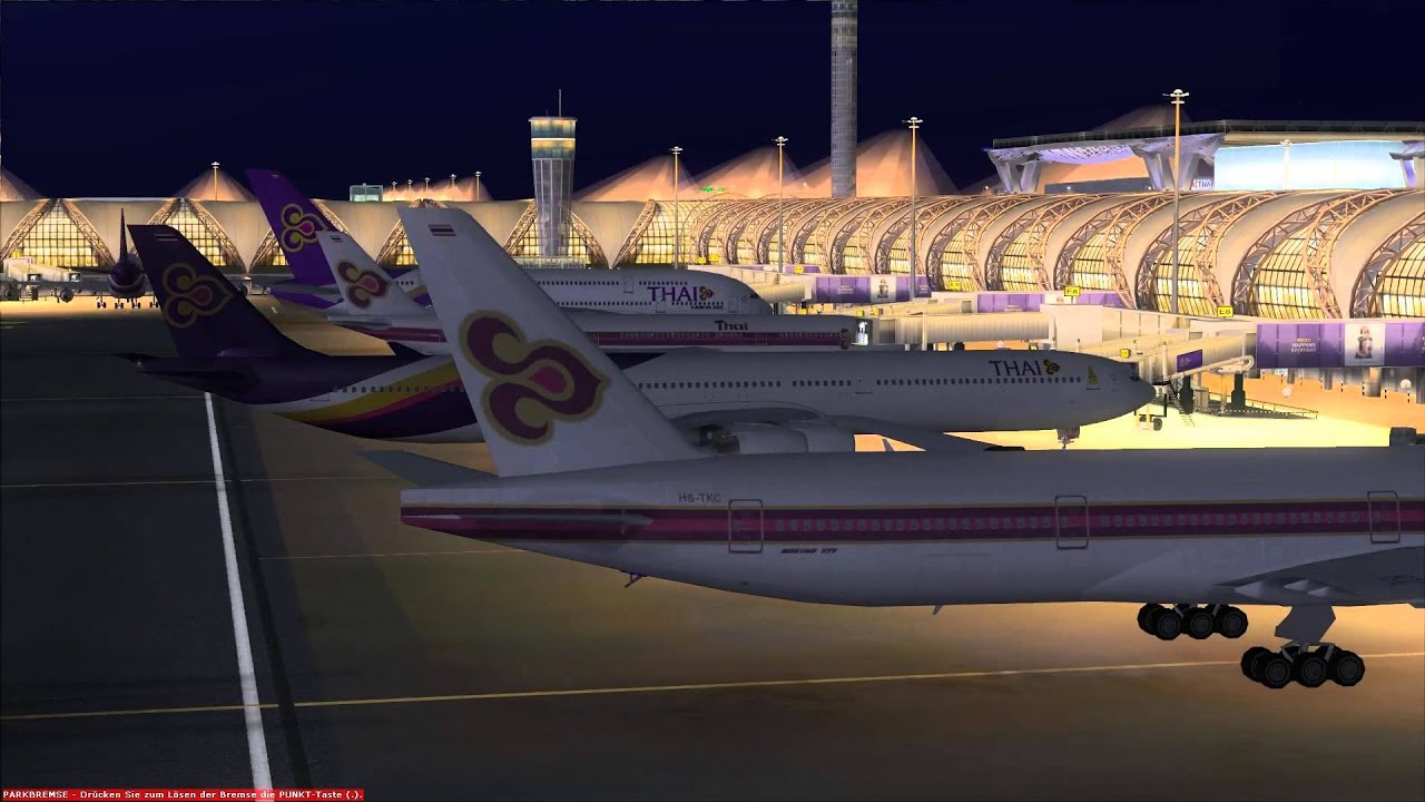 Suvarnabhumi Airport Bangkok [FSX] - YouTube