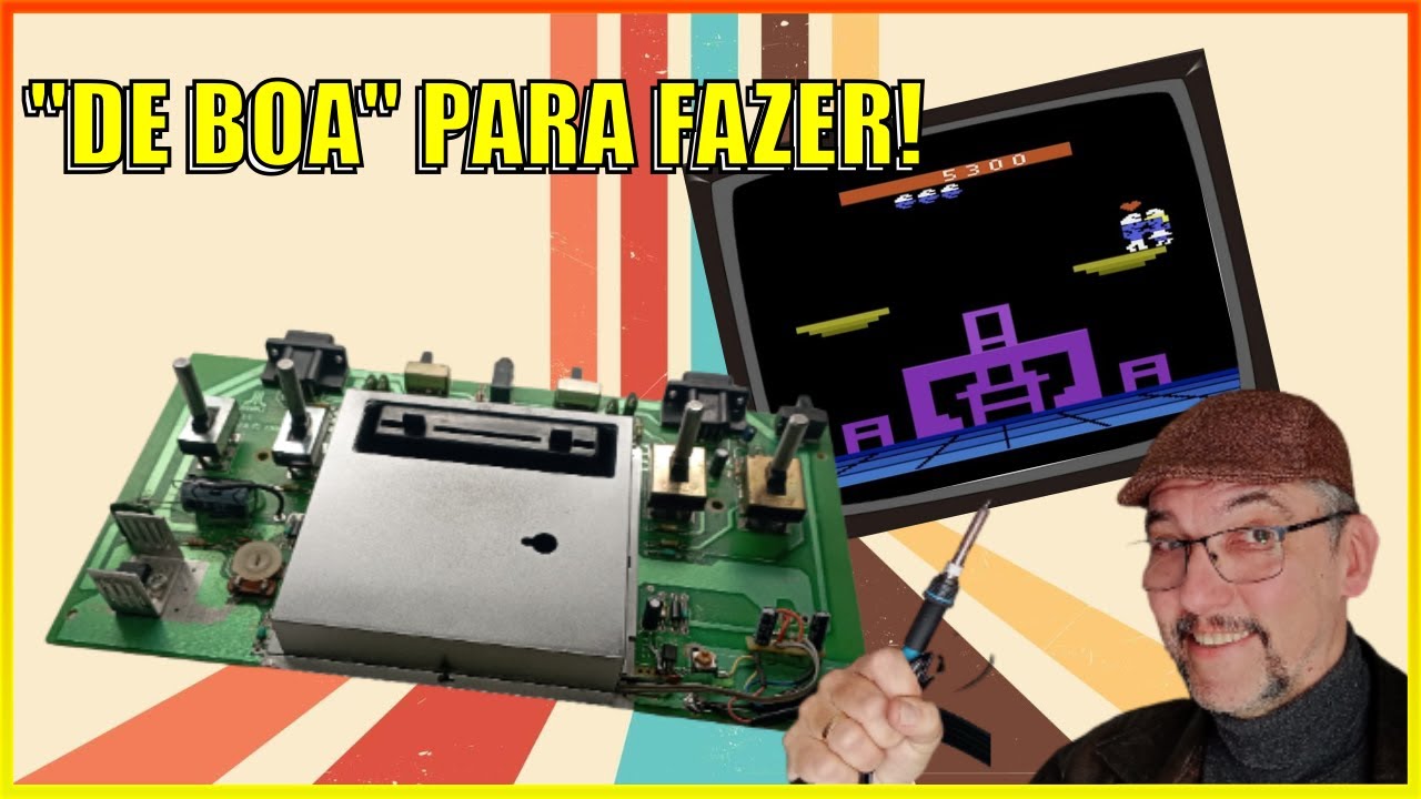 TUTORIAL DE VIDEO COMPOSTO (AV MOD) PARA ATARI 2600 PLACA AMERICANA ...