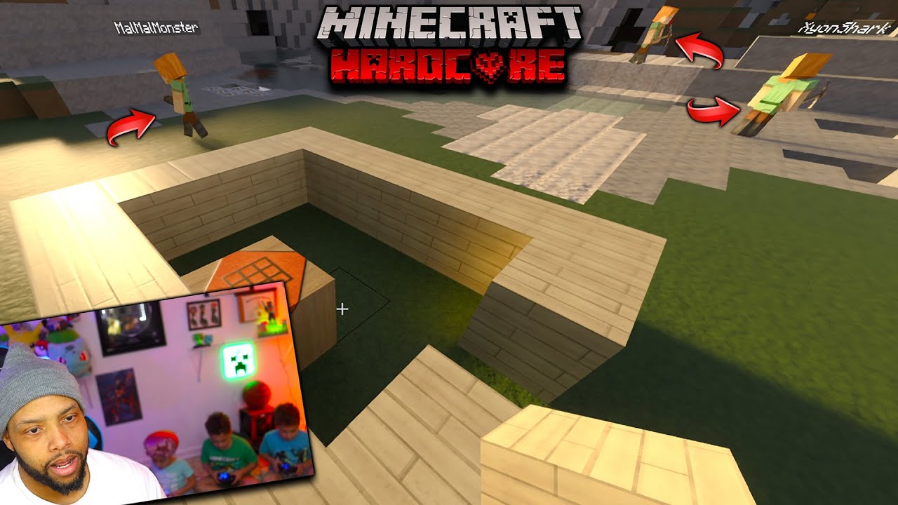 Can Triplets Survive the Ultimate Hardcore Minecraft Challenge - YouTube
