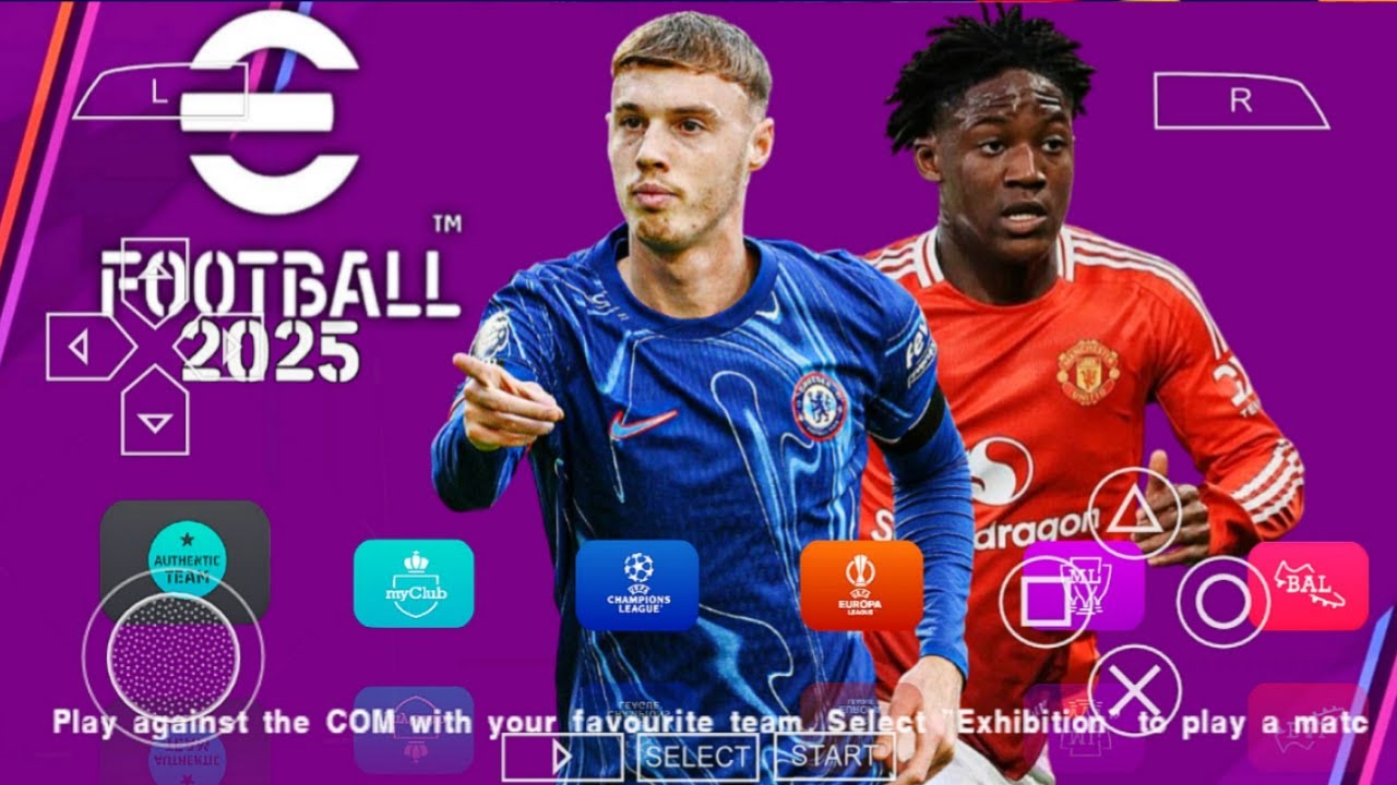 eFOOTBALL PES 2025 PPSSPP ISO NO TEXTURES & NO SAVE DATA NEW KITS 2024/ ...