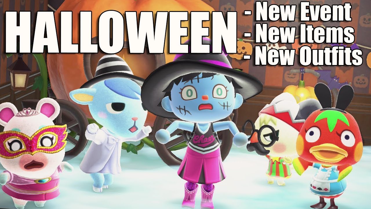 Halloween in Animal Crossing is AMAZING | MY VILLAGERS ARE IN COSTUMES ...