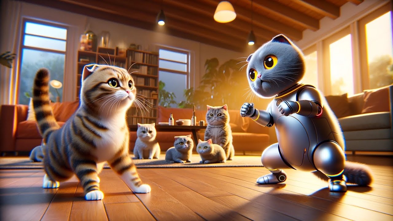 Ultimate Battle of Funny Cats: AI Cat vs Real Cats! | catstory - YouTube