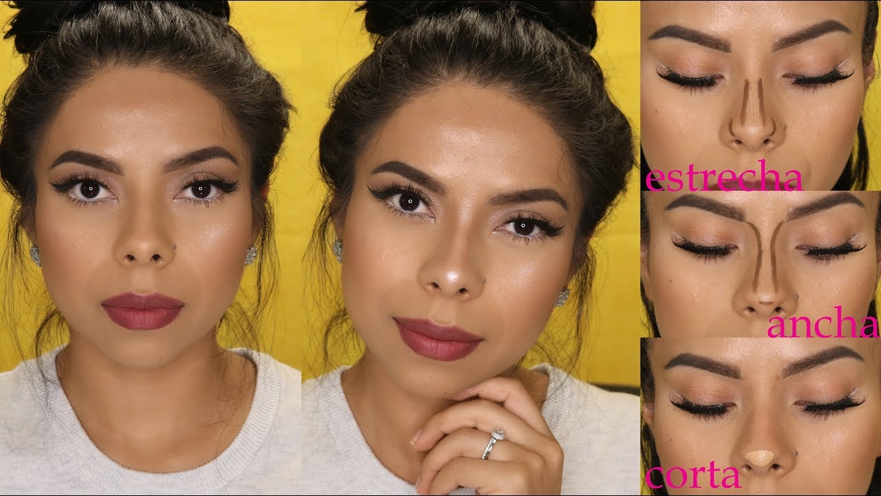 CÒMO PERFILAR NARIZ PASO A PASO/HOW TO MAKE YOUR NOSE LOOK THINNER ...