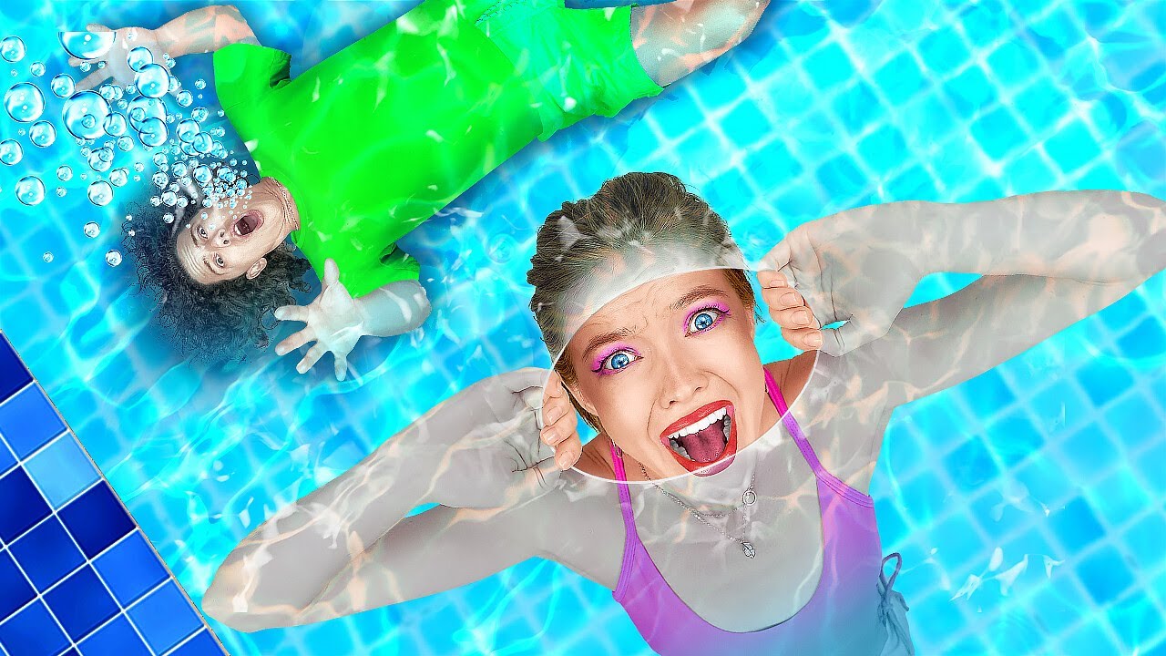 SFIDA IN PISCINA || L’ultimo a lasciare la piscina vince 100.000 € su ...