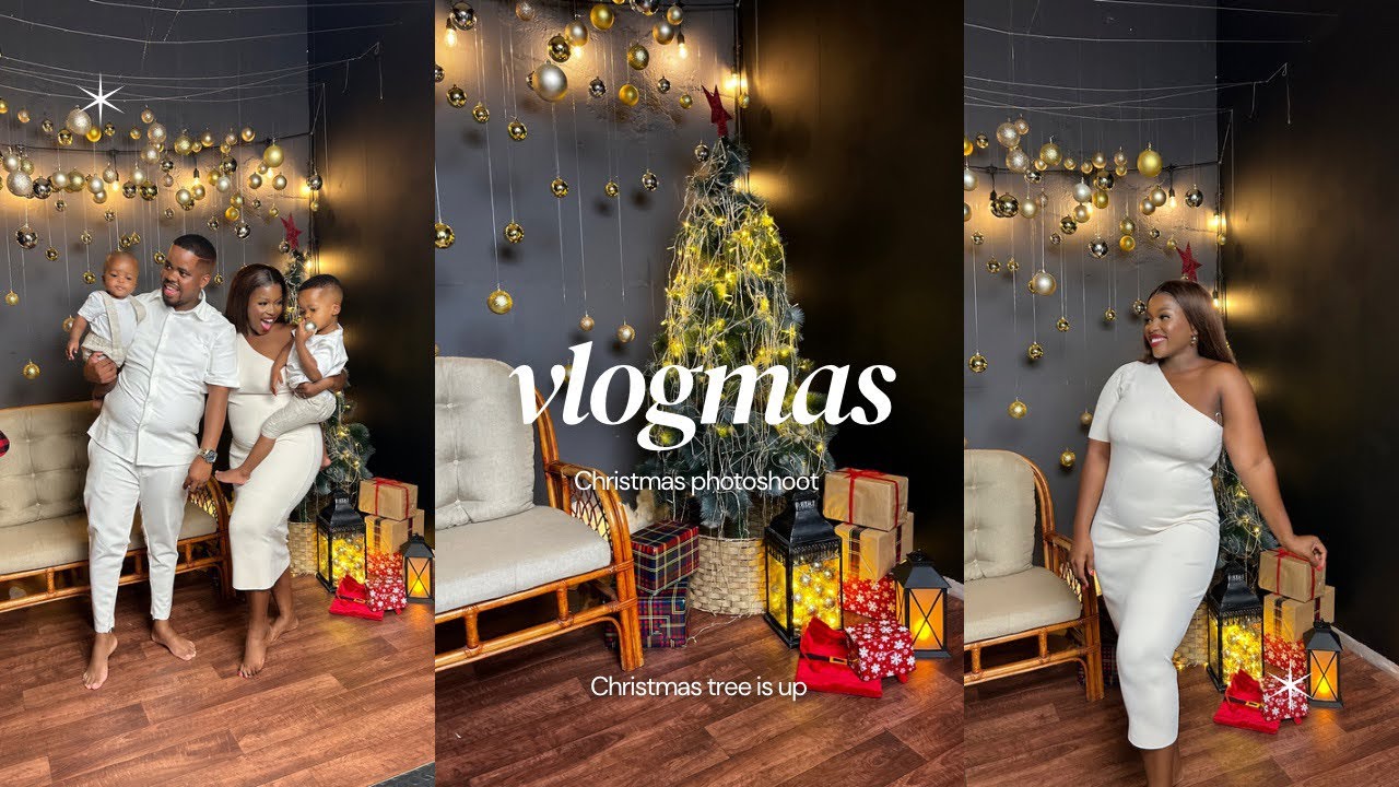 VLOGMAS EPISODE 04 || CHRISTMAS PHOTOSHOOT || CHRISTMAS TREE - YouTube