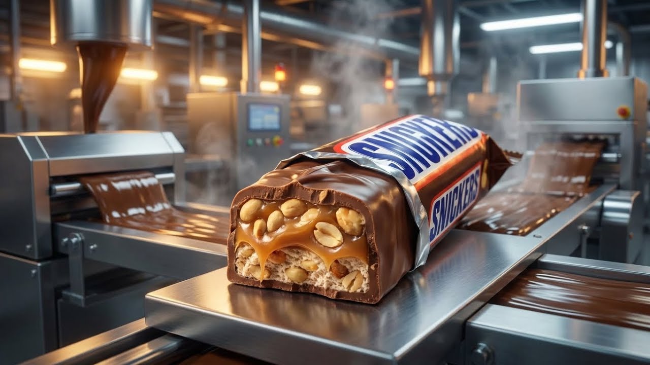 Inside The Snickers Chocolate Factory (Industrial Scale Production ...