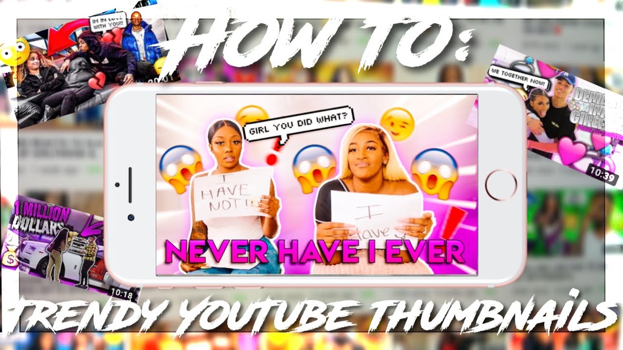 HOW TO MAKE TRENDY THUMBNAILS LIKE POPULAR YOUTUBERS l Monique Reid ...