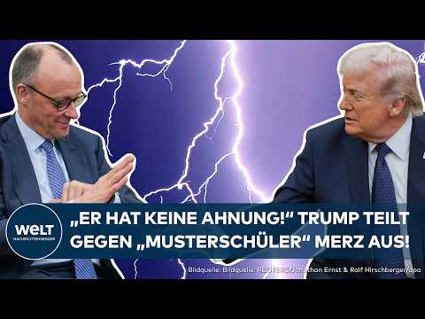 USA: Nachtragender Trump teilt gegen Merz aus! Plötzlich attackiert er den Kanzler heftig