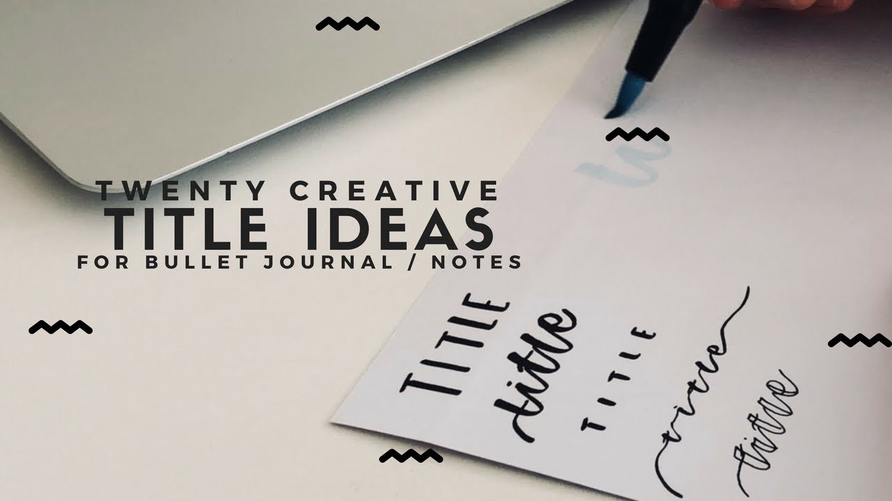 20 Title Ideas For Your Notes and Bullet Journal | d-1 || revisign ...