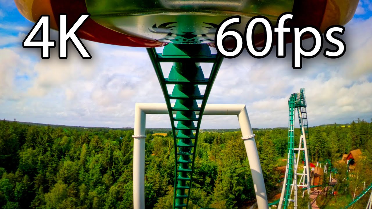 Fønix horizon leveled front seat on-ride 4K POV @60fps Fårup Sommerland ...