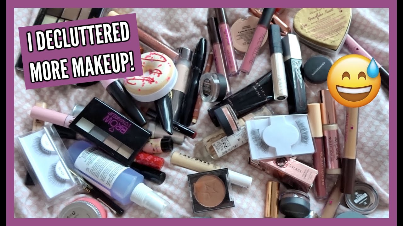 I DECLUTTERED MORE MAKEUP 😅 - YouTube