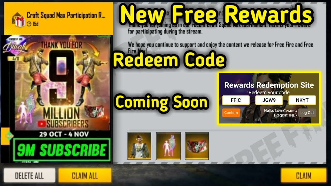 New Redeem Code Free Rewards In Free Fire Tamil Love Gaming YouTube new-redeem-code-free-rewards-in-free-fire-tamil-love-gaming-youtube
