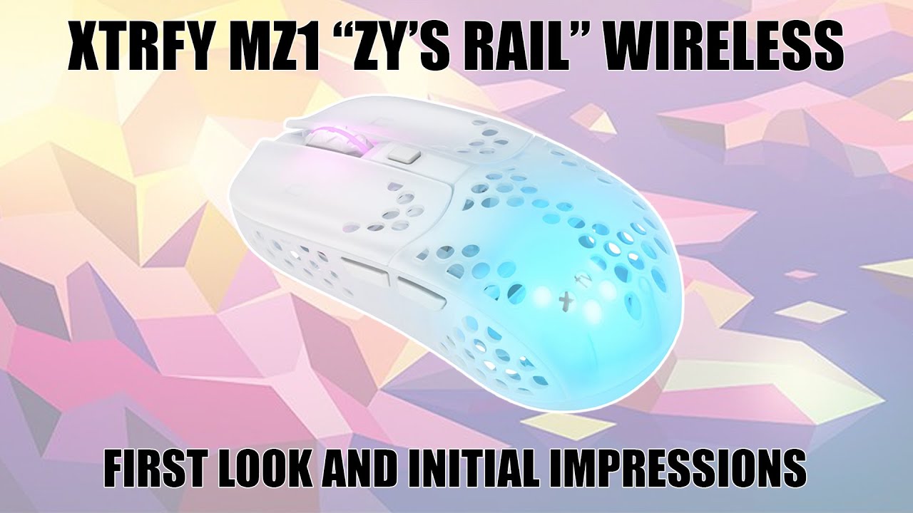 Xtrfy MZ1 "Zy's Rail" Wireless, first look, initial impressions and ...