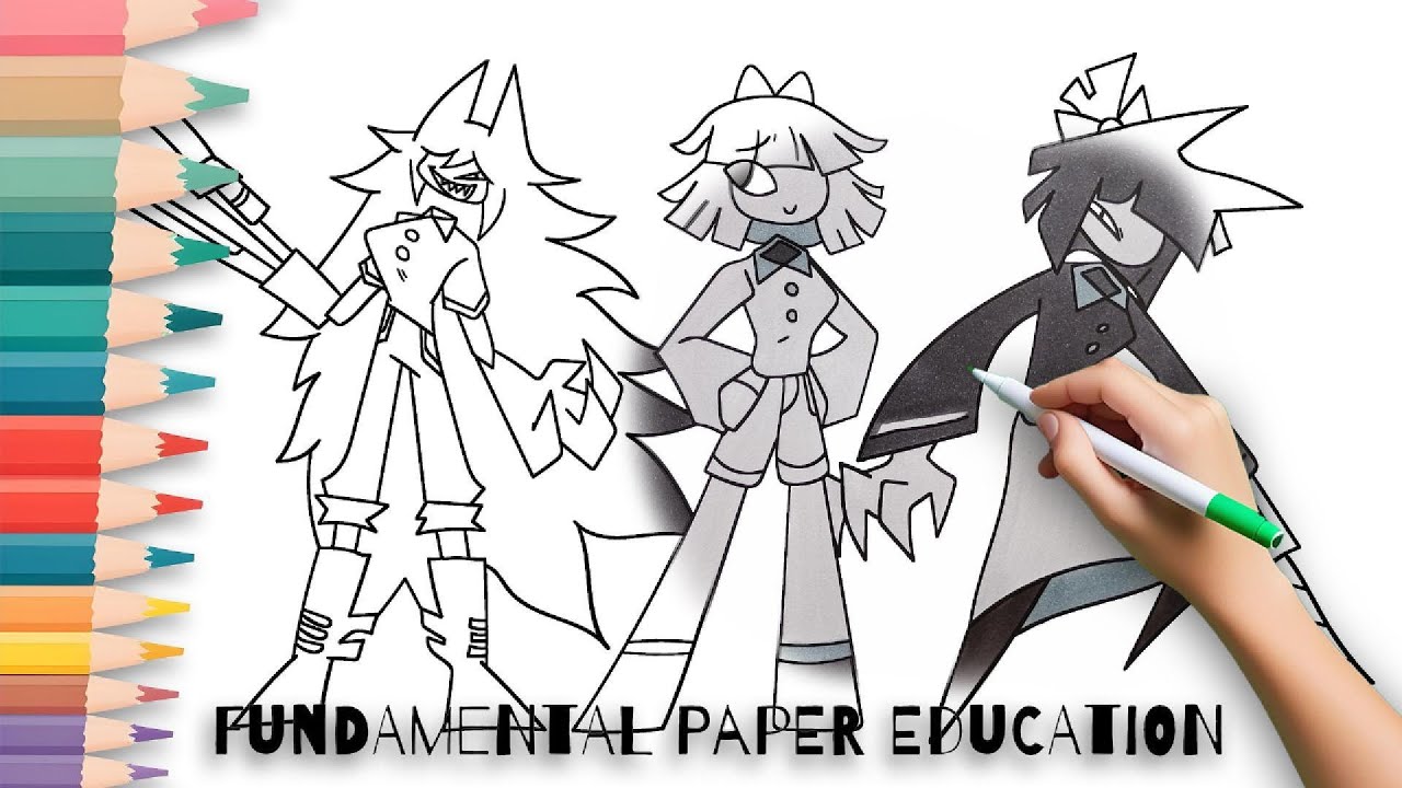 🎨 Fundamental Paper Education Coloring Page 🖌️ Claire - Miss Bloomie ...