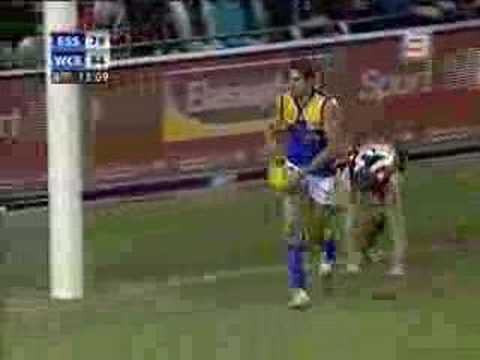 AFL - Dean Cox Great Goal WCE vs. Essendon Round 8 2006 - YouTube