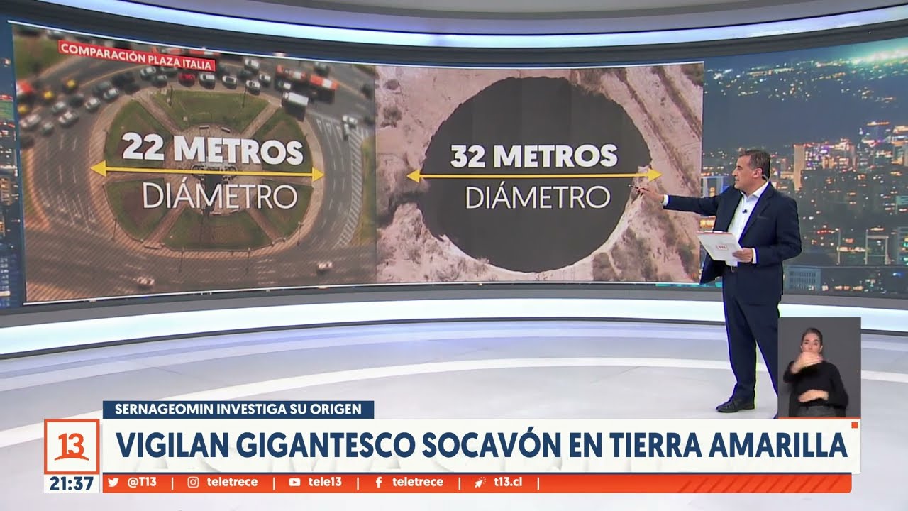 Socavón En Tierra Amarilla Profundidad Equivale A Edificio De 26 Pisos
