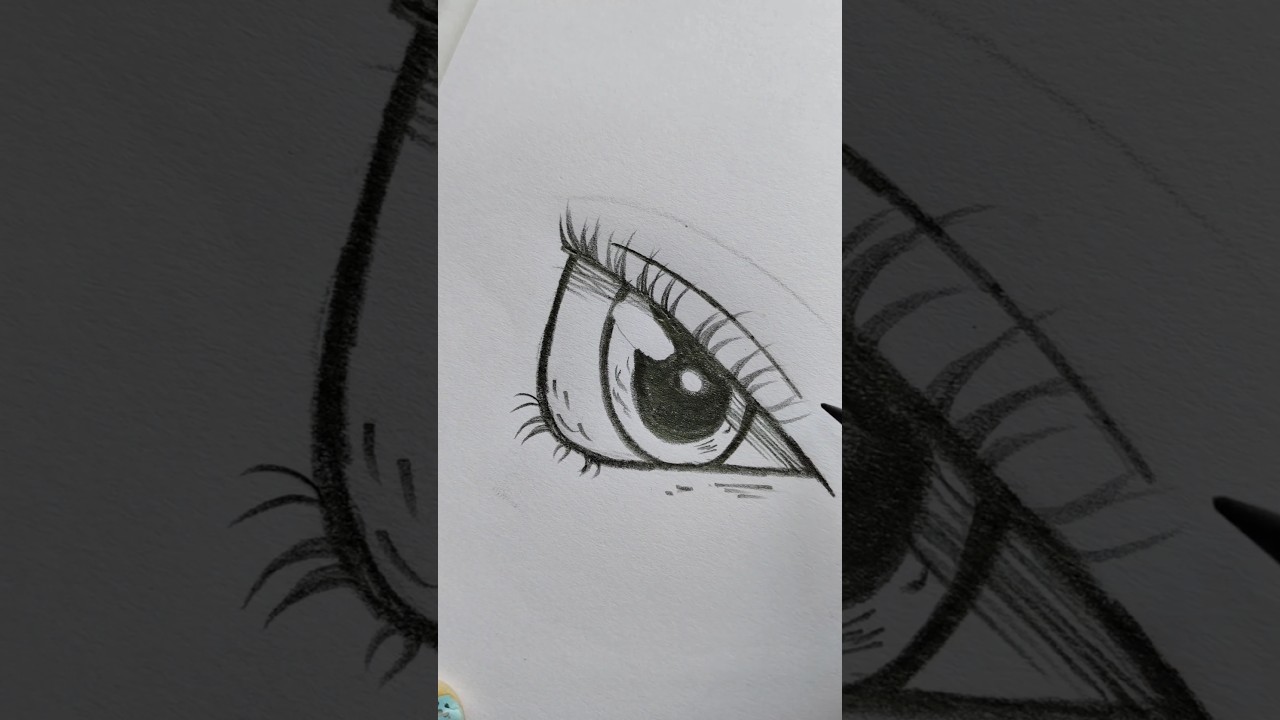 Triangle eye drawing| different eye | black eye | #art #shorts #eye # ...