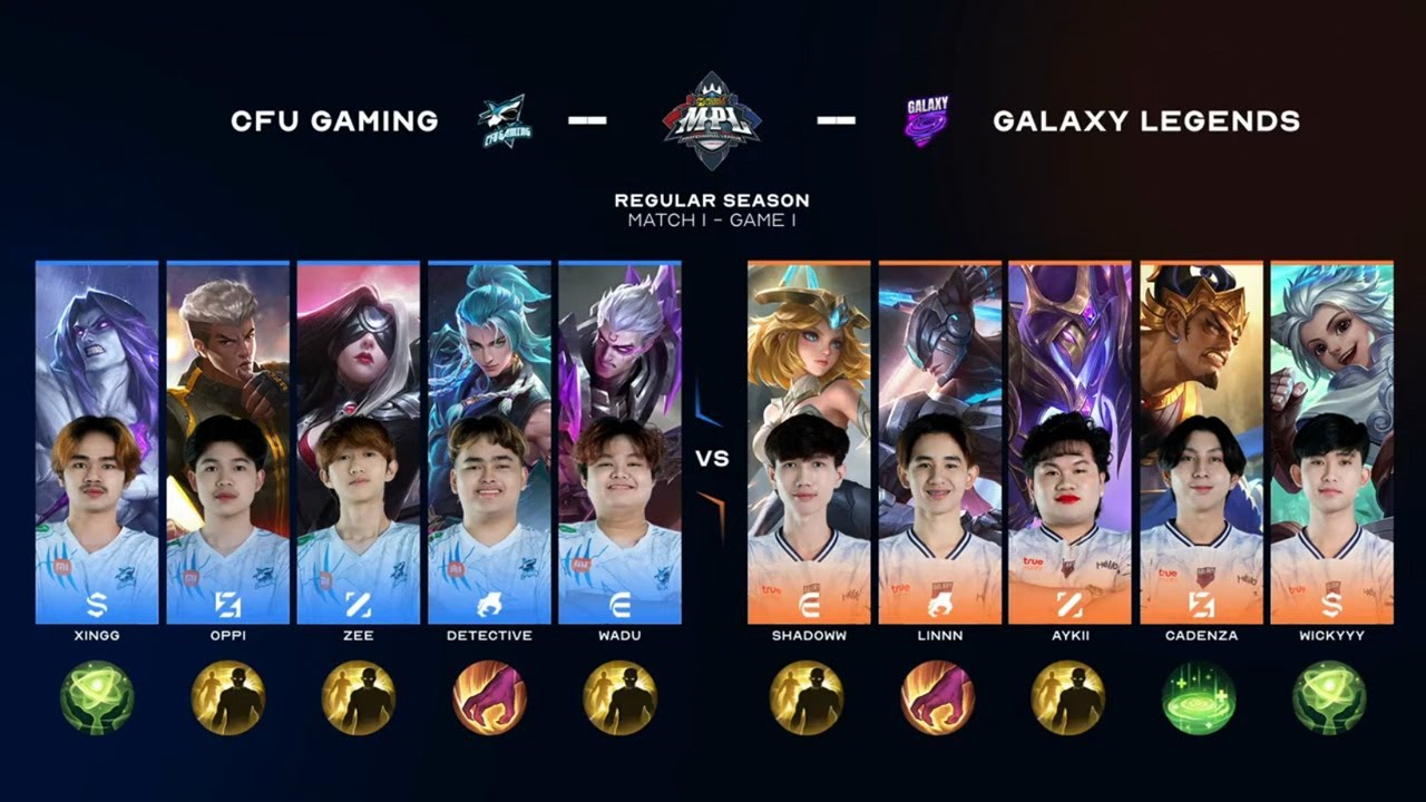 CFU Gaming Vs Galaxy Legend Game 1, MPLKH Season 8 - YouTube