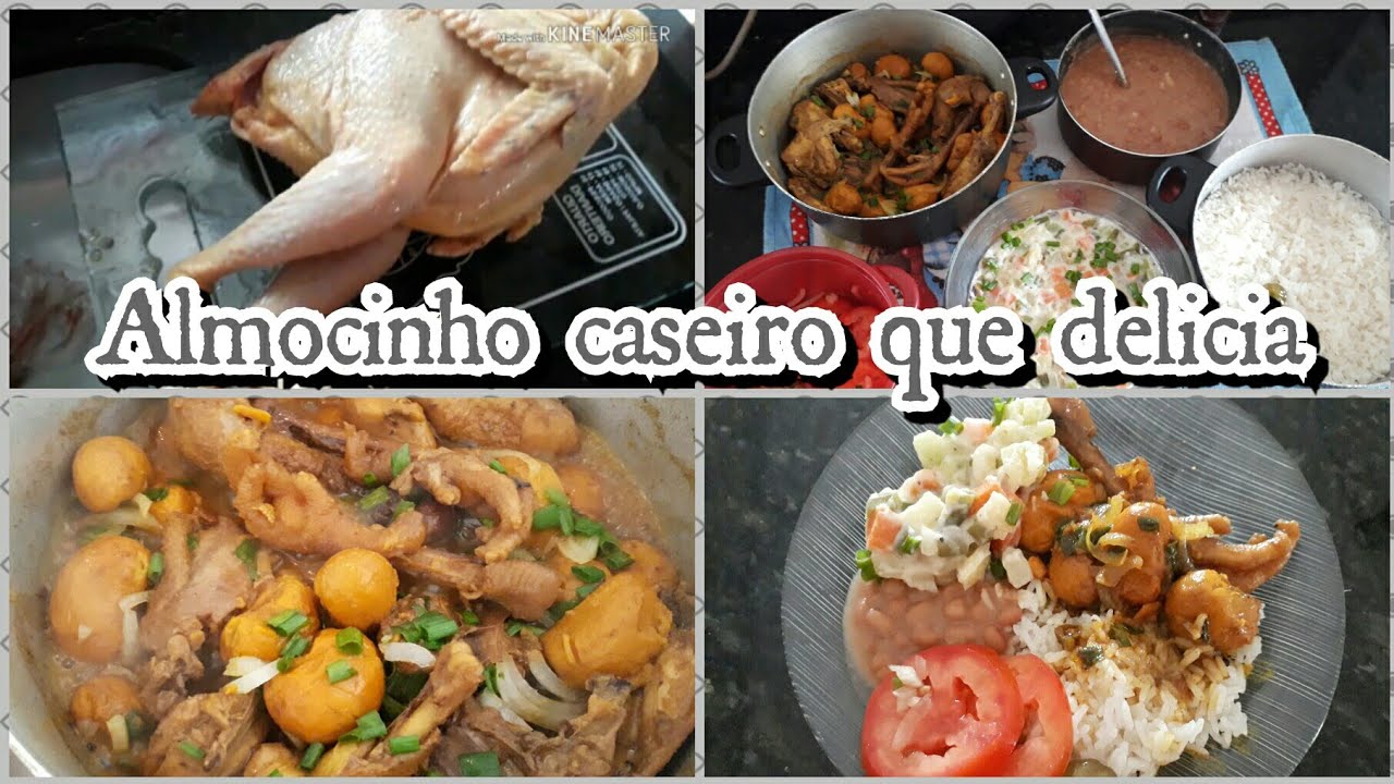 Fazendo almoço /frango caipira com pequi/como pico meu frango - YouTube