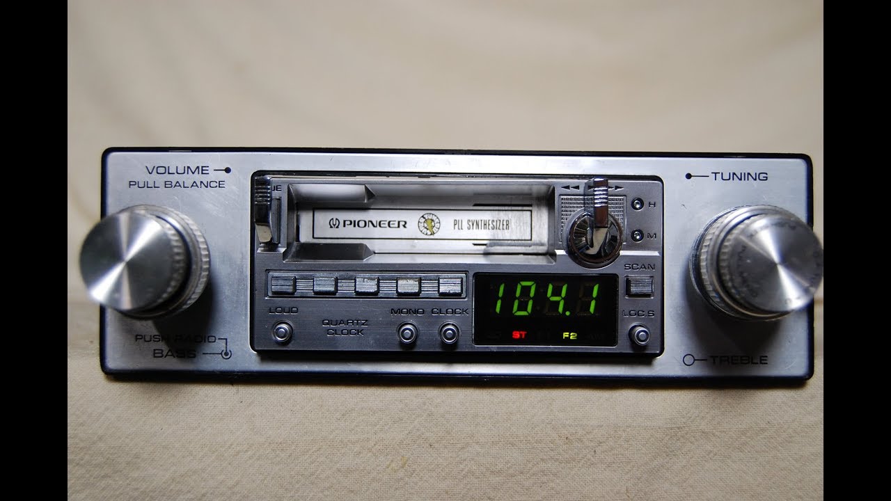 Vintage Pioneer KE 5100 AM/FM cassette car stereo #7 SuperTunerII - YouTube