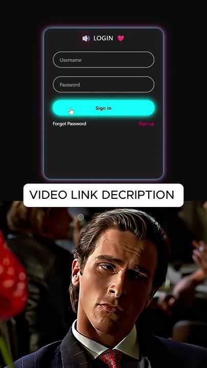 login page html & css #coding #frontenddevelopment #frontendcourse #webdesign #htmlcss #shorts ...
