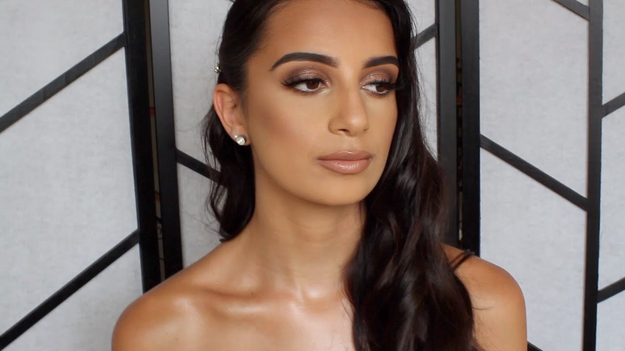 bronze soft glam client makeup tutorial - YouTube