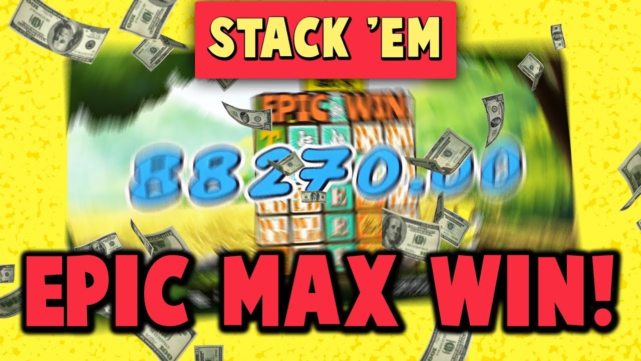 HITTING THE JACKPOT 10,000X MAX WIN on Stack 'Em Slot - YouTube
