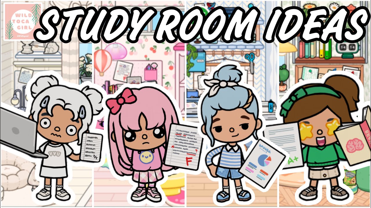 STUDY ROOM IDEAS 💡📚📑🙇‍♀️ TOCA BOCA WORLD 🌍 - YouTube