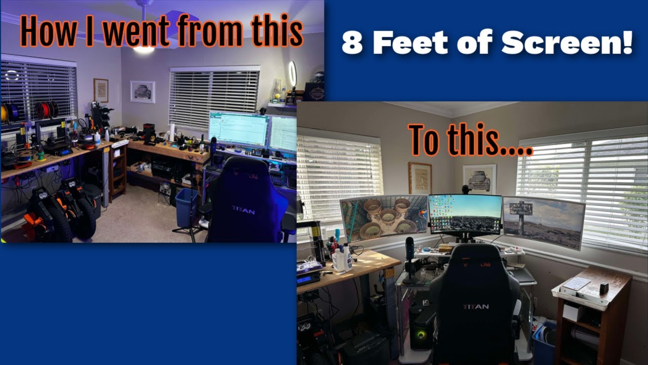 Office Tour: My 96-Inch Screen Setup Transformation at Duf! 8 Feet of ...