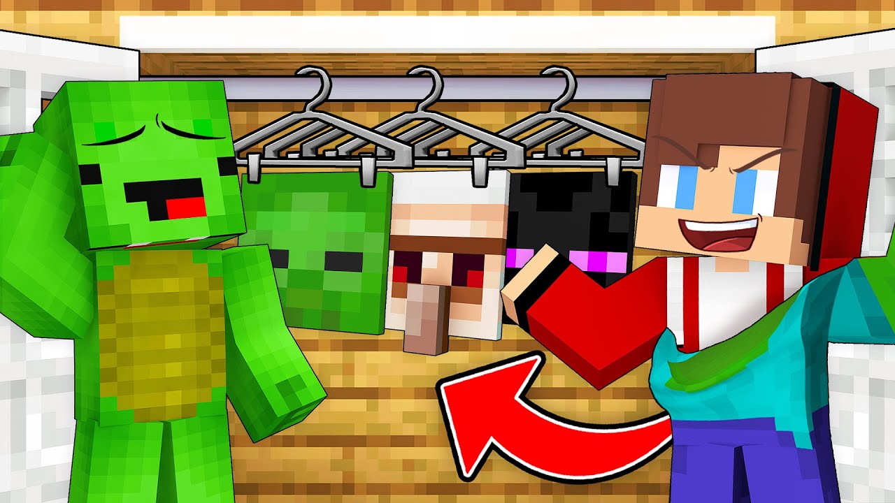 JJ Can Shapeshift Into MOBS To Prank Mikey in Minecraft (Maizen) - YouTube