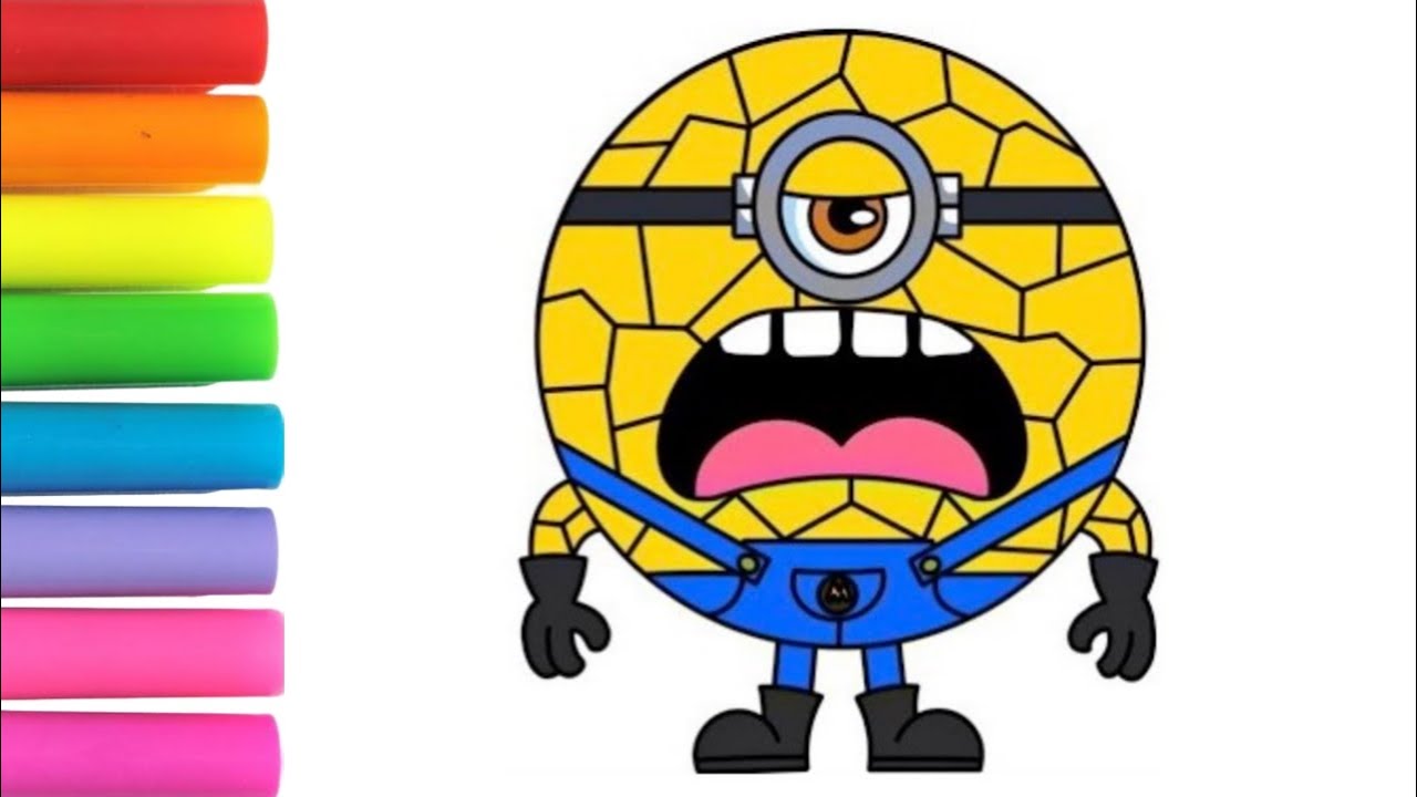 How to Draw Mega Minions Jerry from Despicable Me 4 Easy Step by Step ...