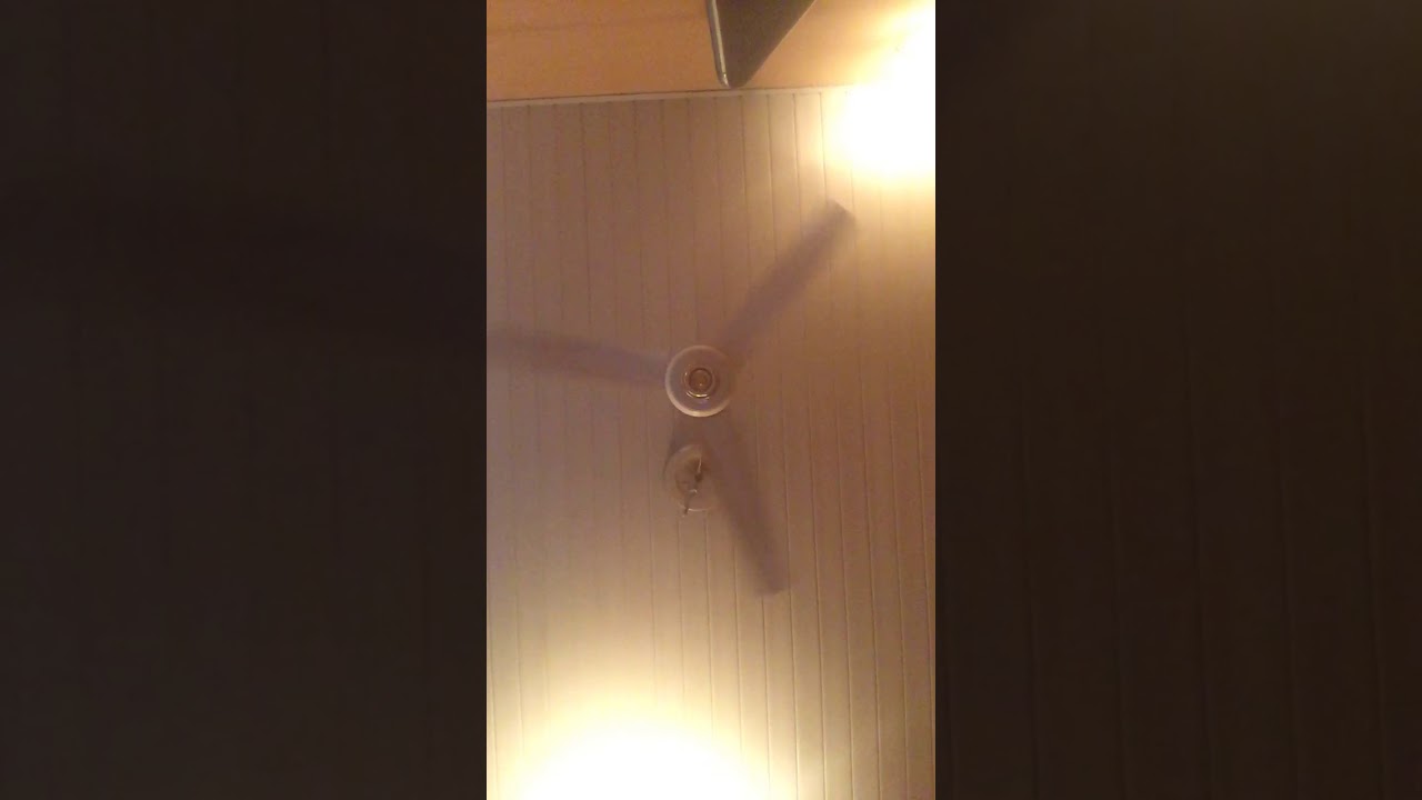 Wobbly white STC ceiling fan (part 2) - YouTube