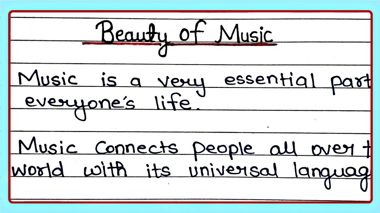 10 Lines Essay on Beauty Of Music | Short Essay On Music In English ...