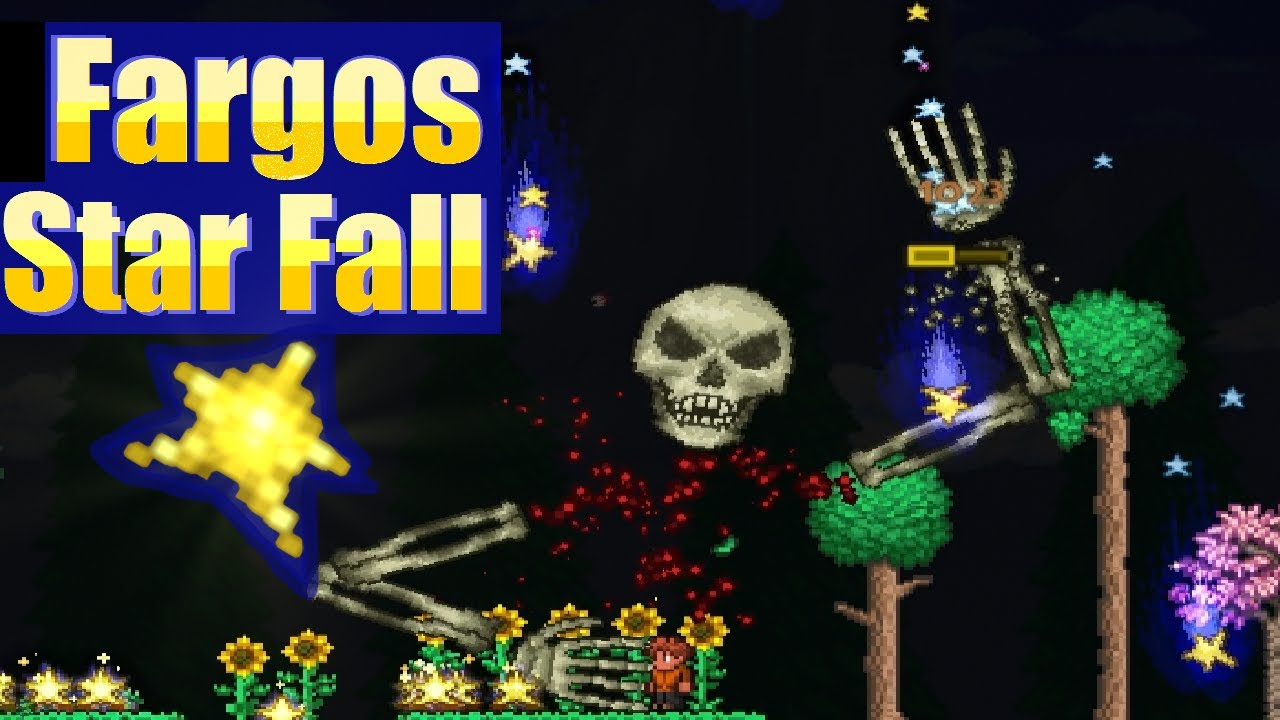 Terraria Fargos Fallen Star Mod vs Some Vanilla Bosses - YouTube