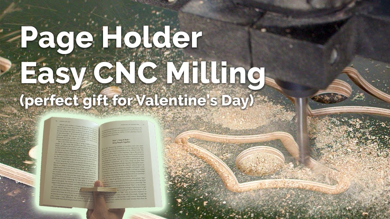 Easy CNC Milling Project - Page Holder - YouTube