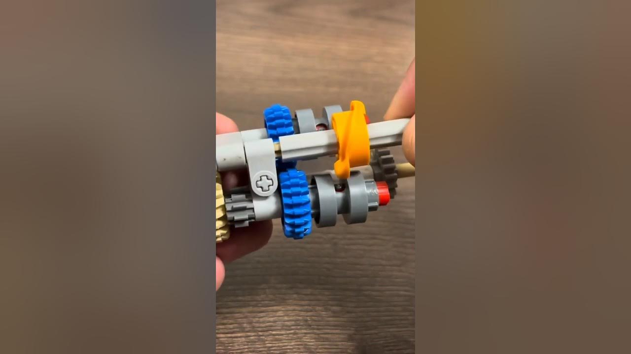 LEGO Technic Manual 4 Speed Sequential Gearbox - YouTube