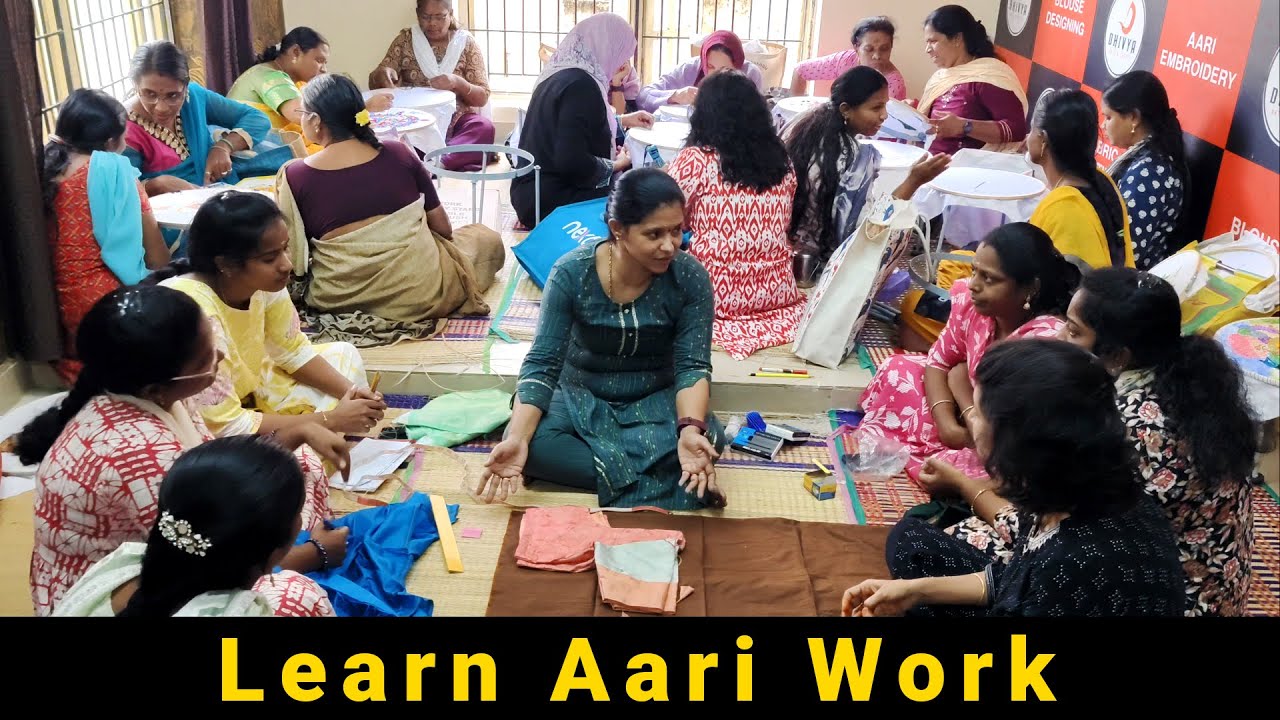 aari work for beginners | professional aari work class | aari work ...