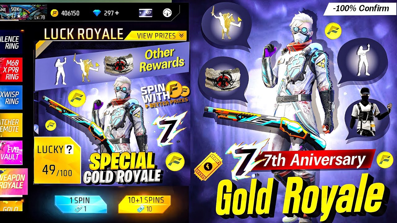 7th Anniversary Special Gold Royale🤯🥳|Cobra Bundle Return Date | Free ...