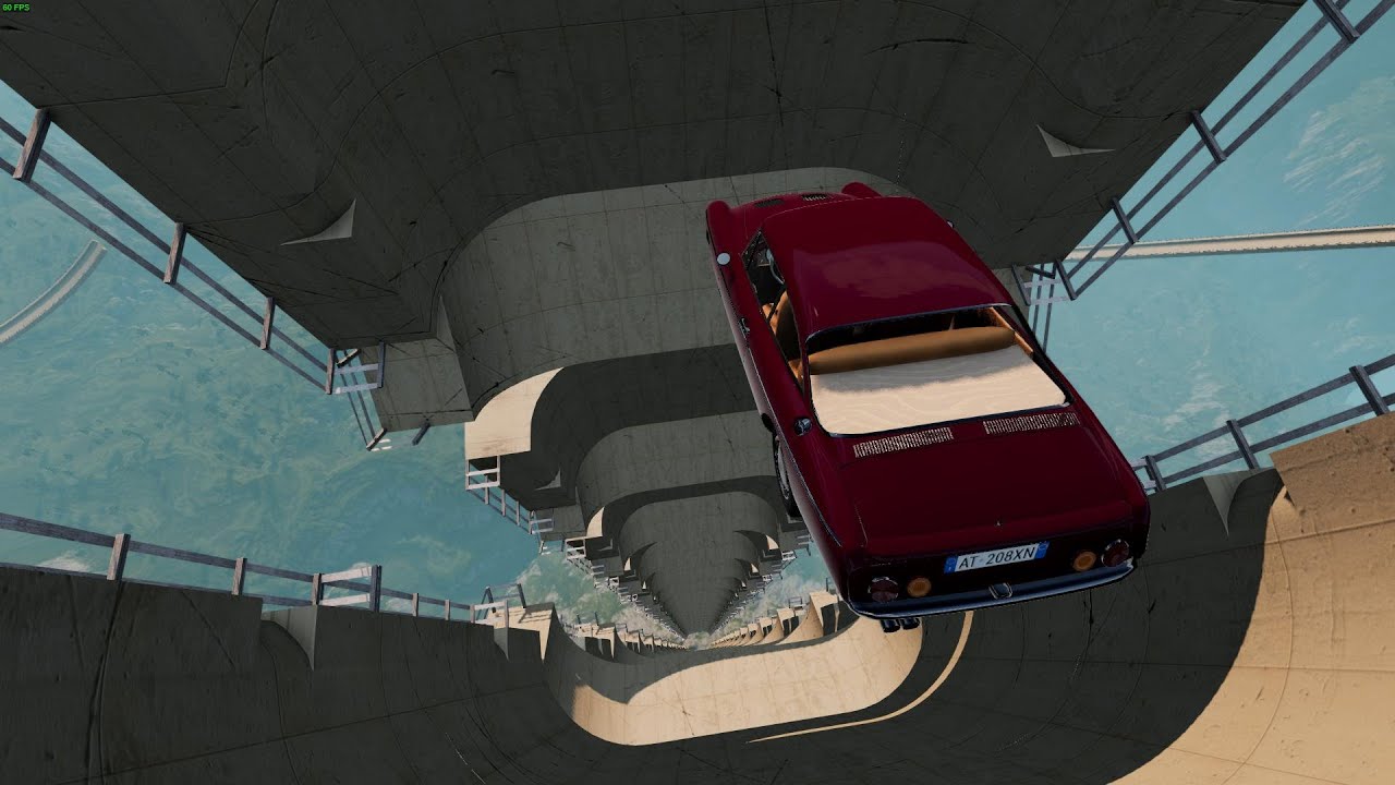 Cars vs Giant Ramp №3 – BeamNG.Drive - YouTube