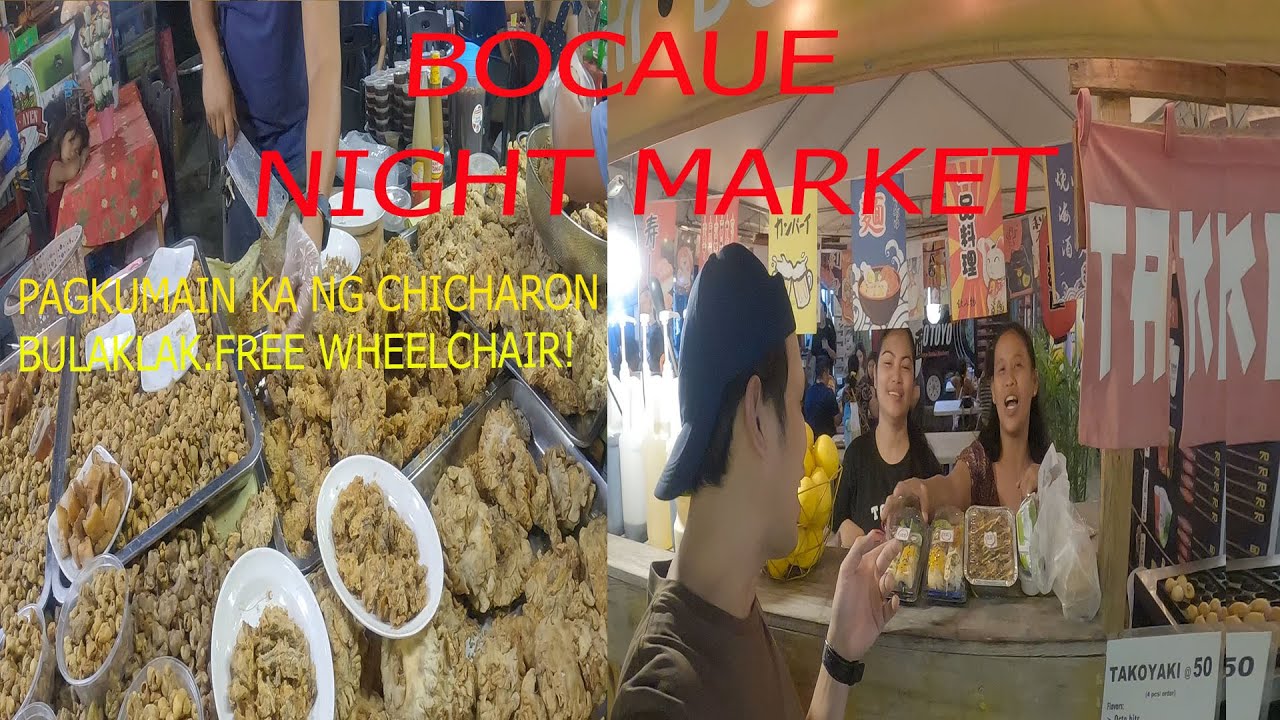 BOCAUE NIGHT MARKET ANG SARAP NG MGA PAGKAIN./JUN SARITA. - YouTube