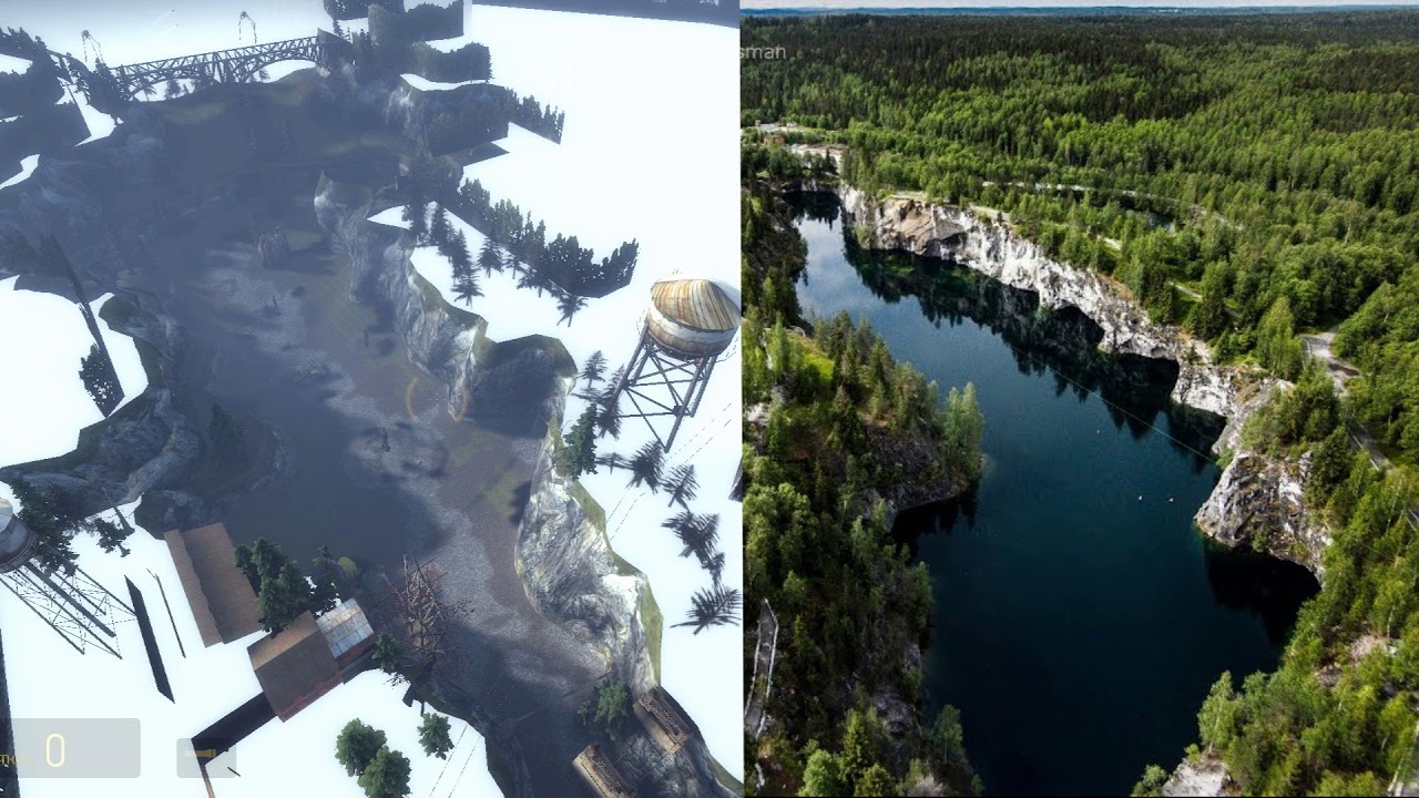 Half-Life 2: EP 2 - Canyon - Real place [R.O.Karelia/Russia] - YouTube