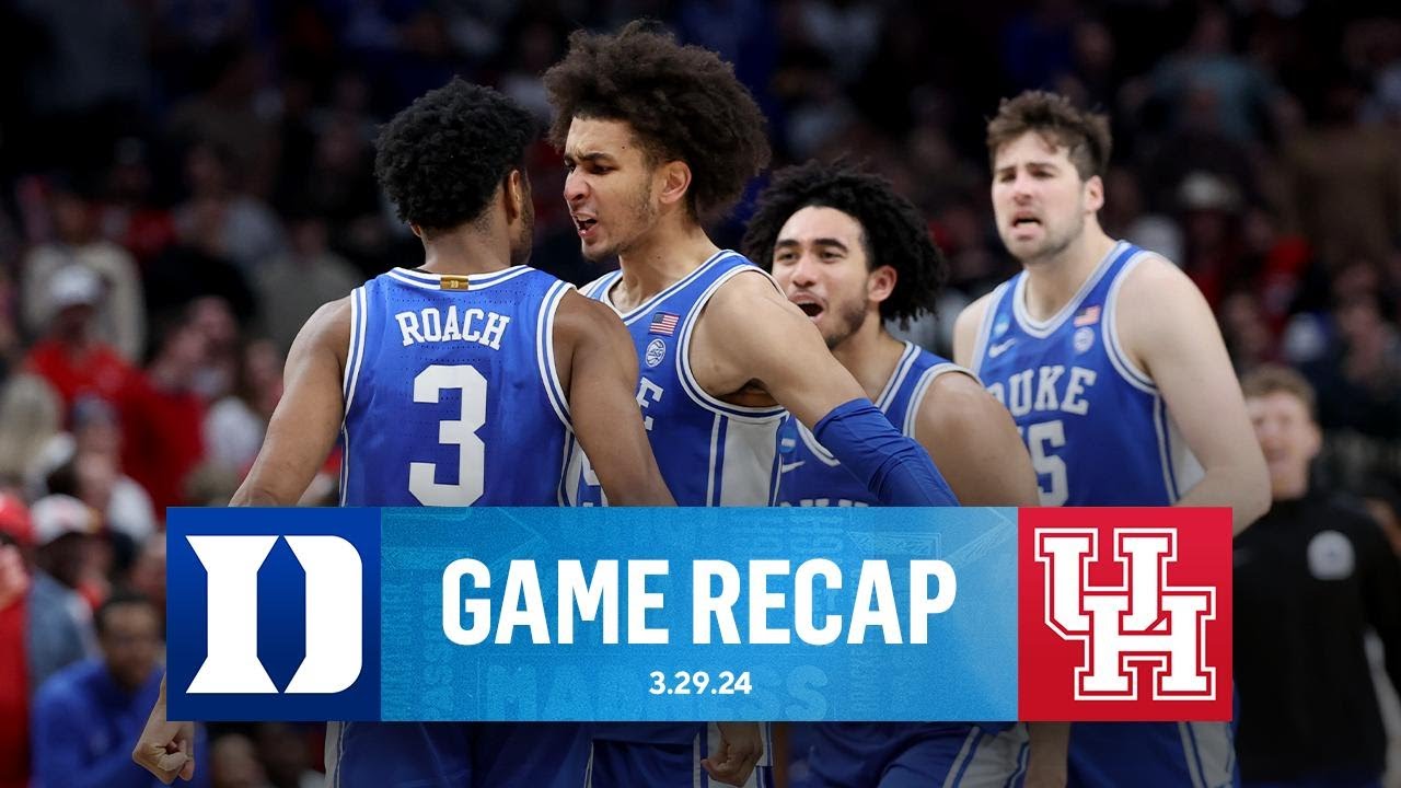 Duke STUNS Houston, hold on in FINAL MINUTES to advance to Elite 8 ...