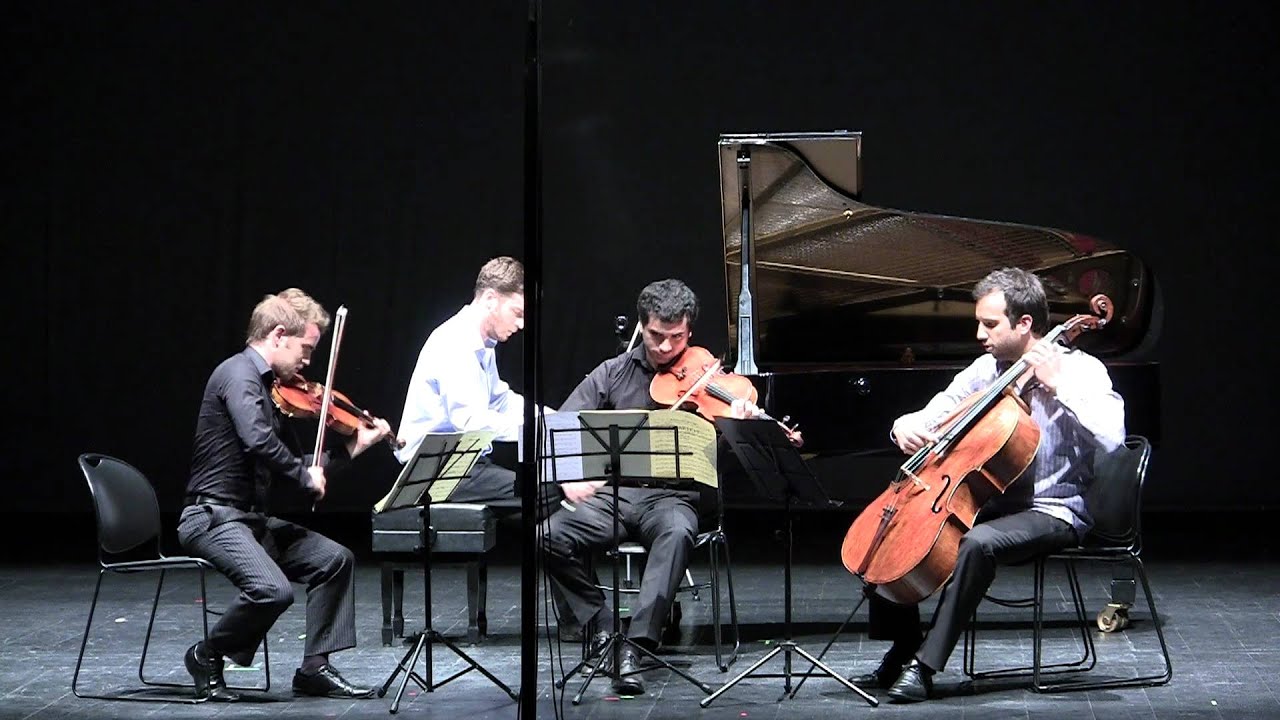 Quartet Miranda plays Brahms Piano Quartet 1st mov - YouTube