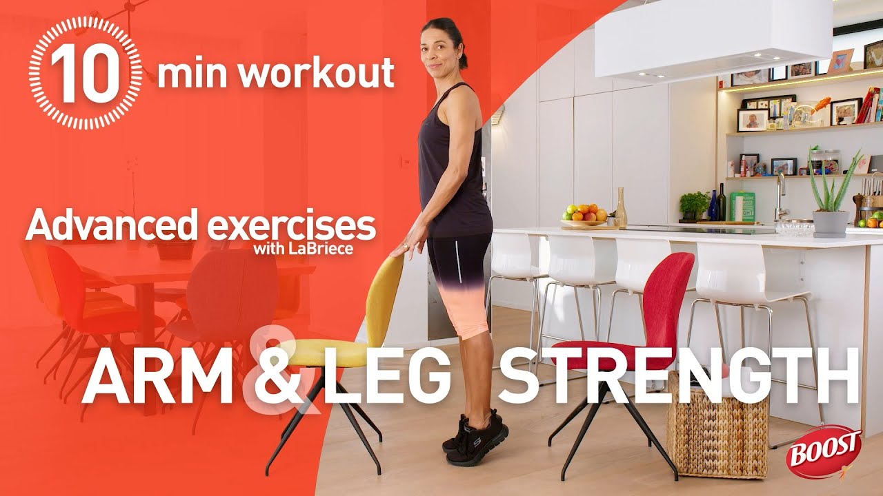 (ADVANCED) 10 MIN HOME WORKOUT FOR ARM & LEG STRENGTH - YouTube