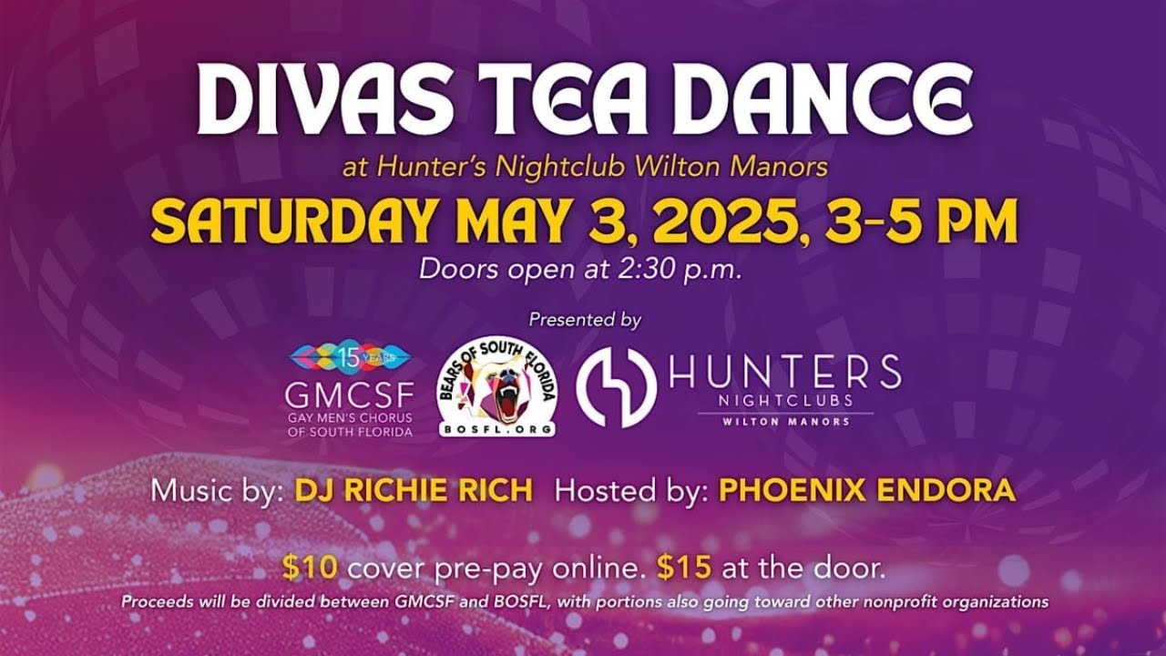 Divas Tea Dance at Hunter’s Nightclub on May 3 - YouTube